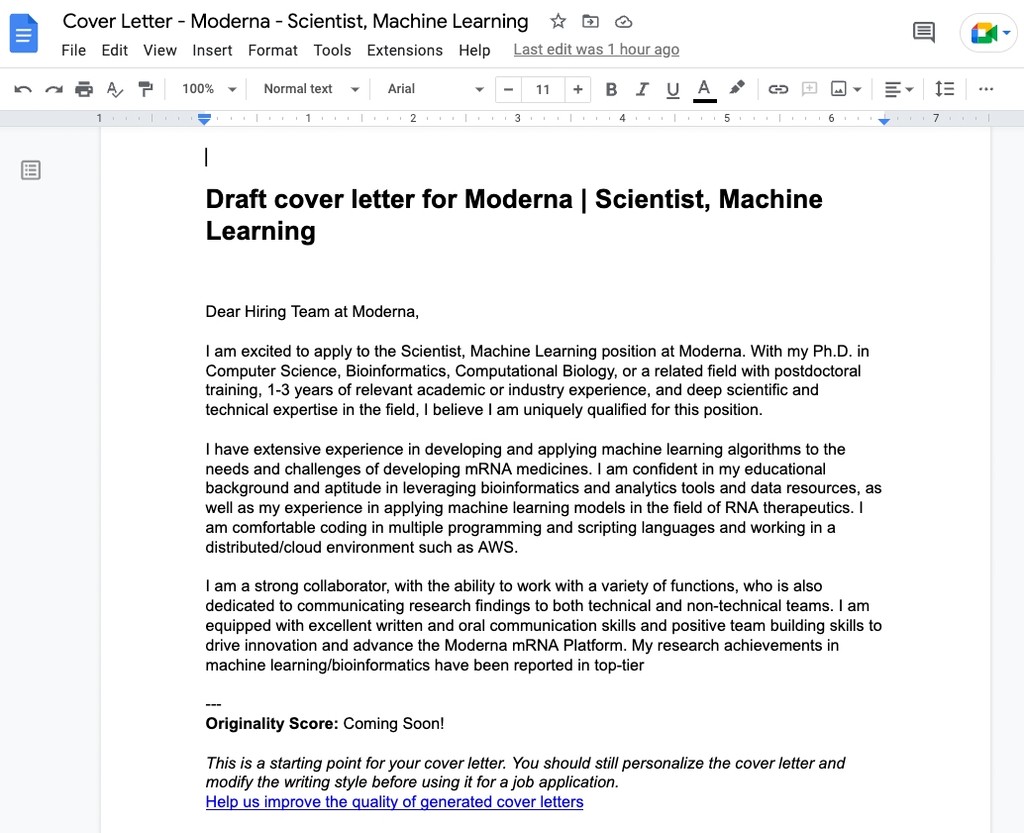 AI-powered cover letter writing & research assistant | CoverDoc.ai