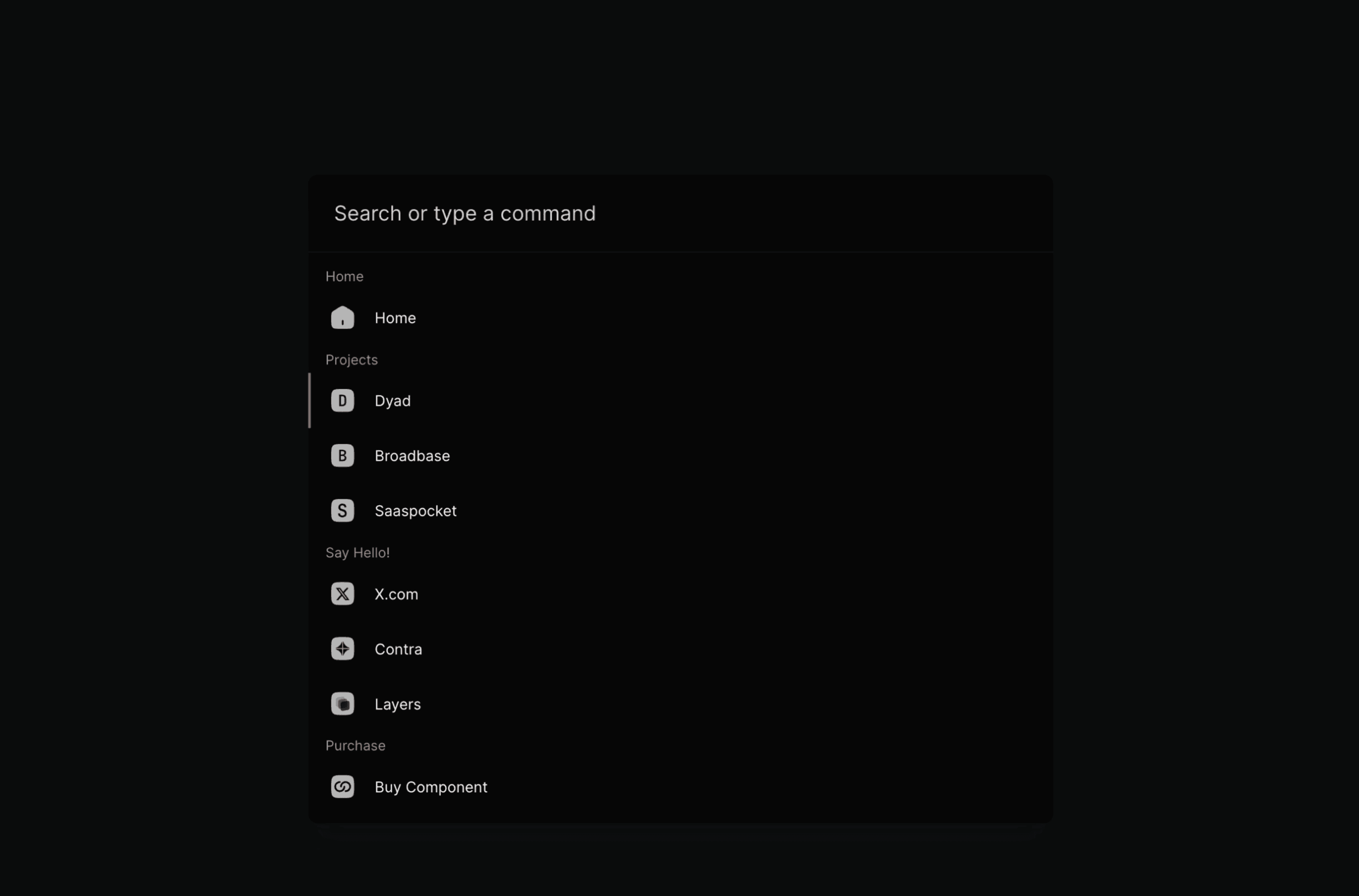 Command K Menu Component by Framercrafts
