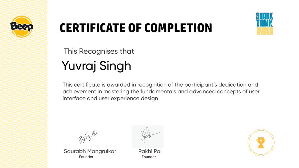 Beep- UI/UX Certification Program
