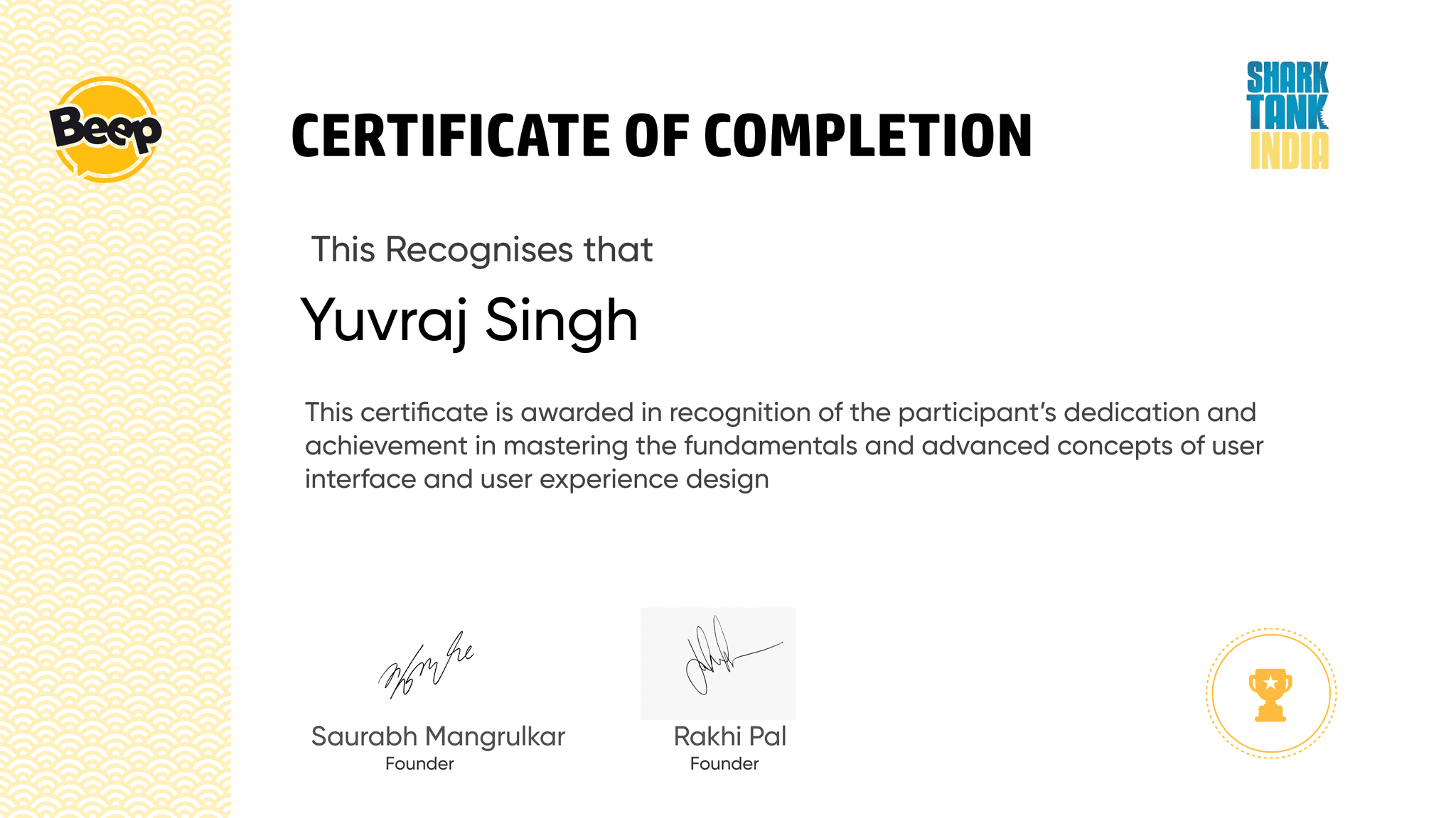 Beep- UI/UX Certification Program