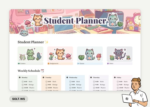 20+ Free Aesthetic Notion Templates for 2025 - Solt Wagner