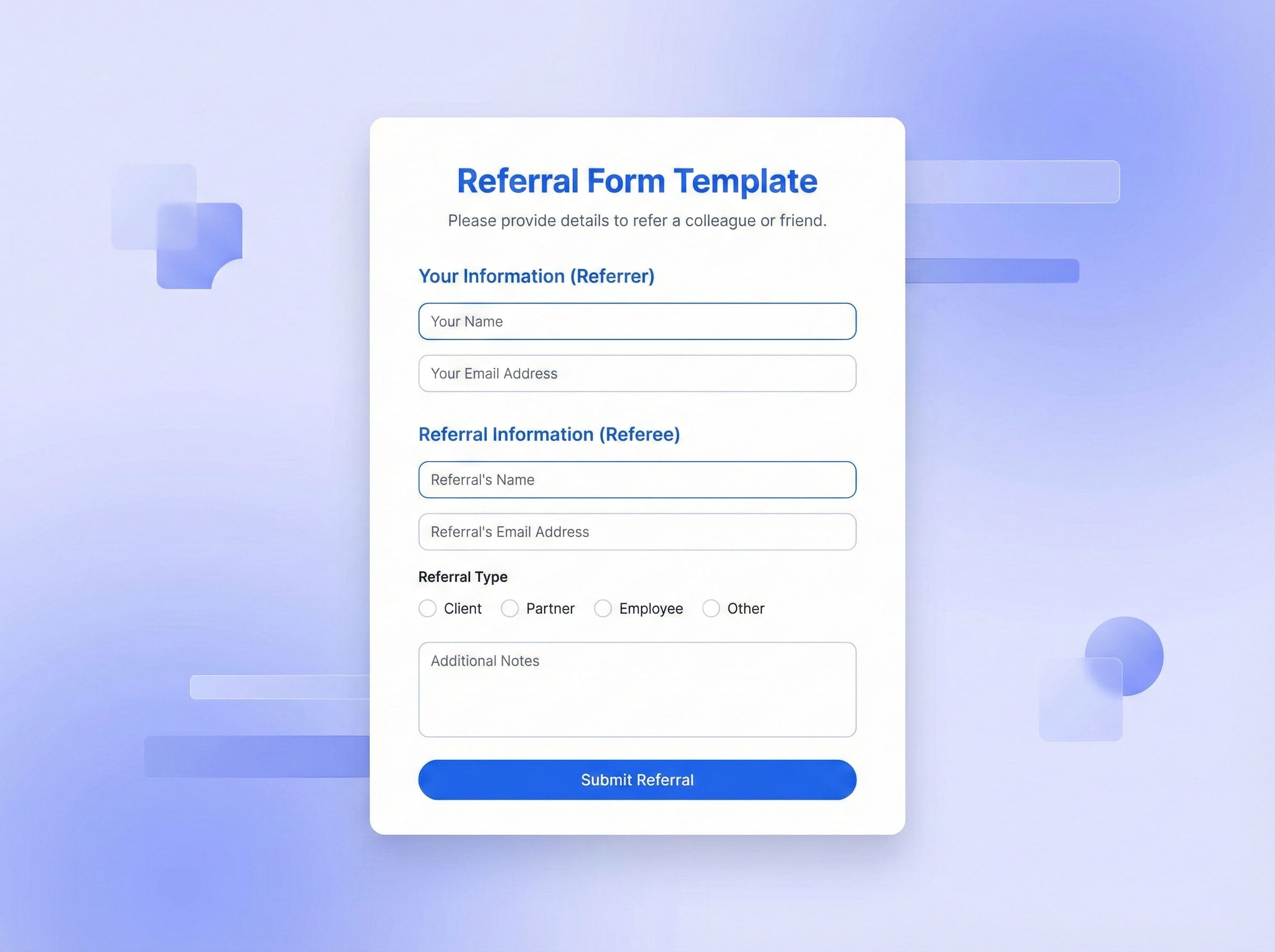 Referral Form Template - Formflow | Formflow