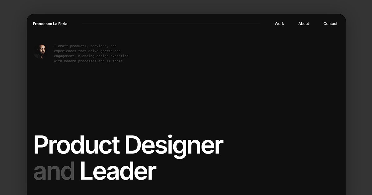 Francesco La Ferla | Product Designer