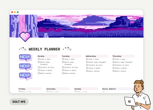 20+ Free Aesthetic Notion Templates - Solt Wagner