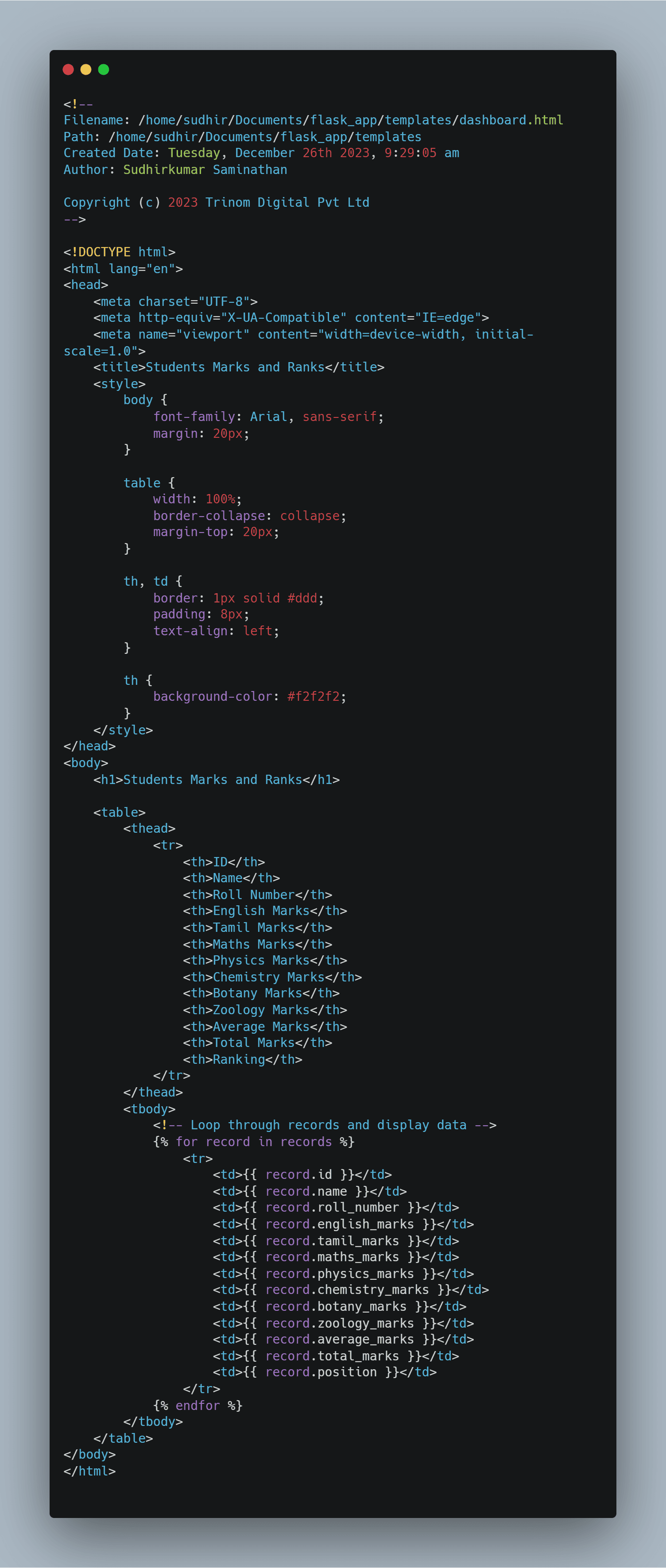 Flask and SQL application on Ubuntu - CodeStax.AI