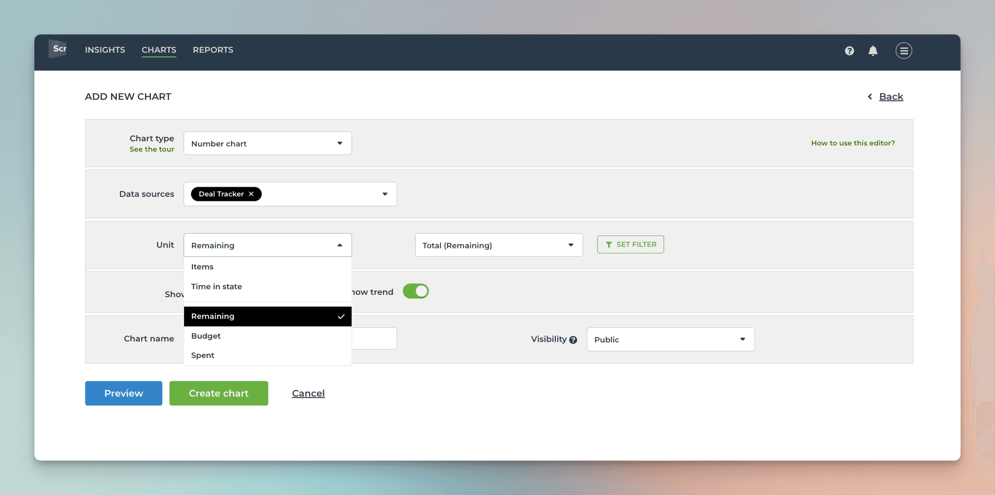 Create charts using different monday.com column types - Screenful Guide