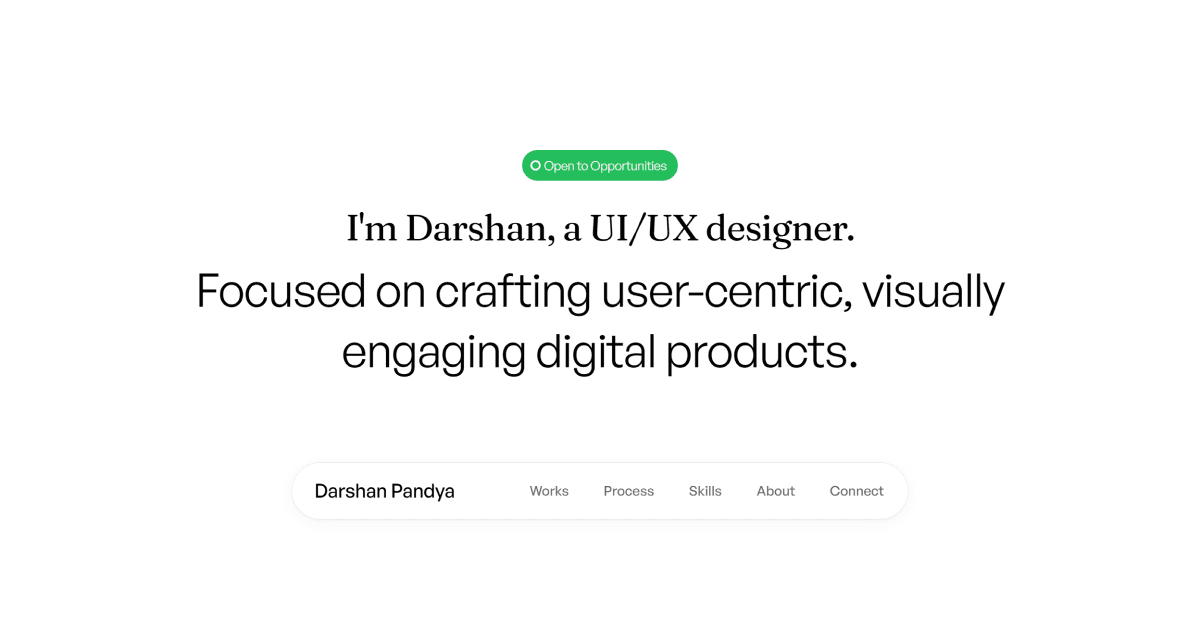Darshan Pandya | UI/UX designer