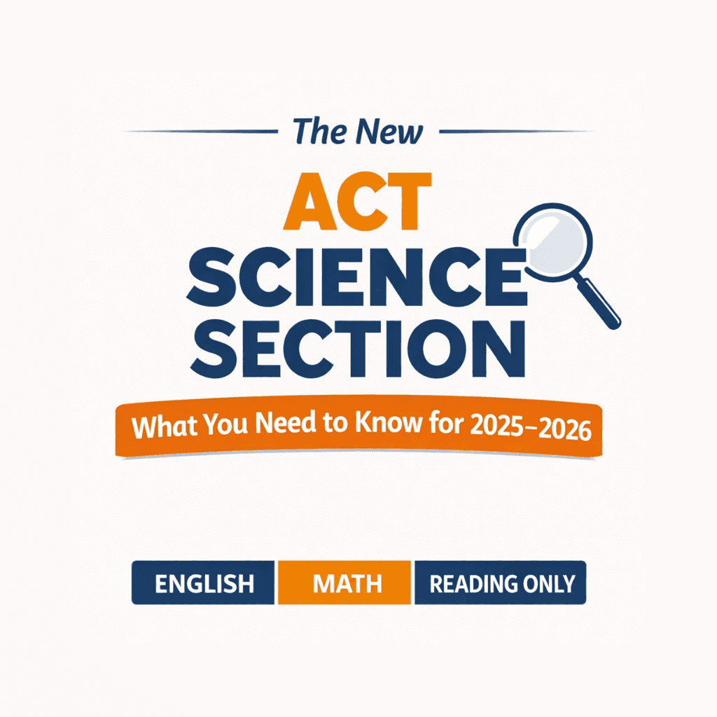 ACT Science Section Optional in 2025–2026 | What Changed