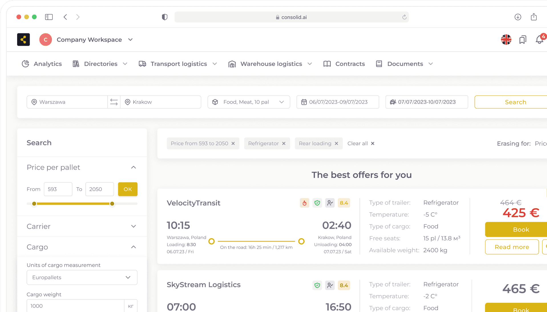 CONSOLID.AI | Digital Logistics Ecosystem