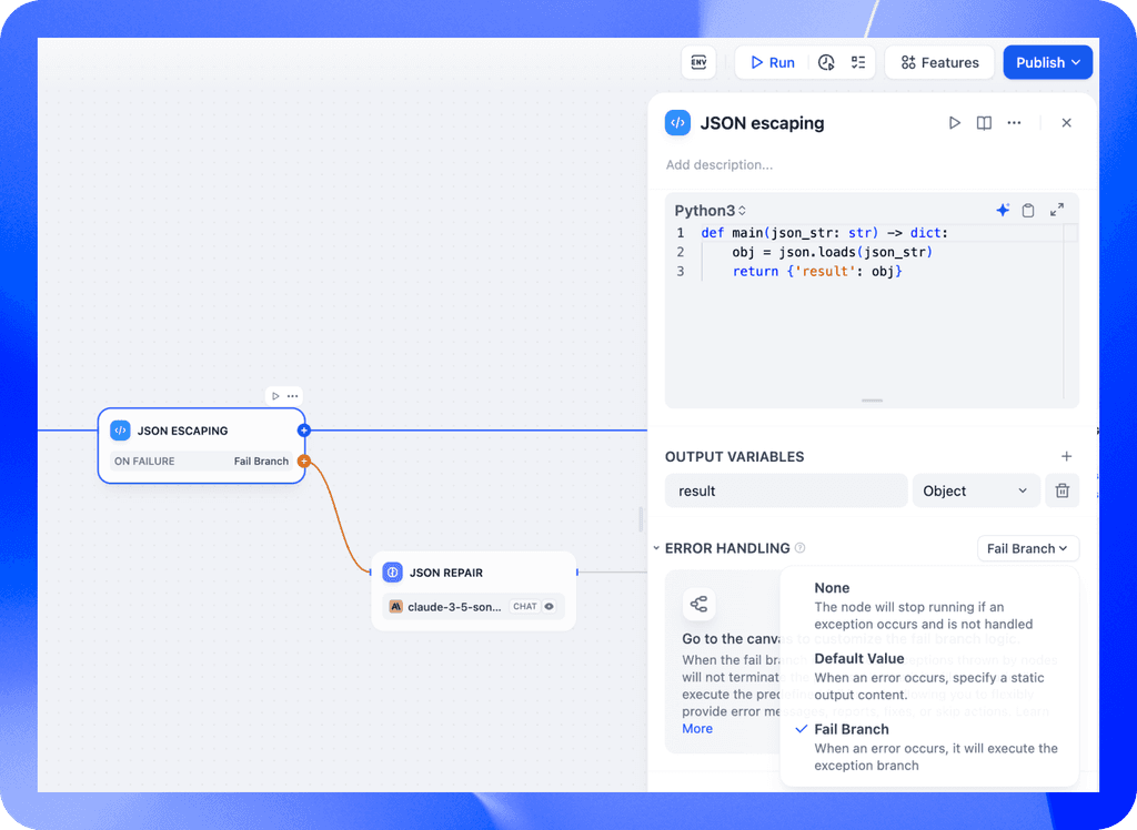 Dify v0.14.0: Boost AI Workflow Resilience with Error Handling - Dify Blog