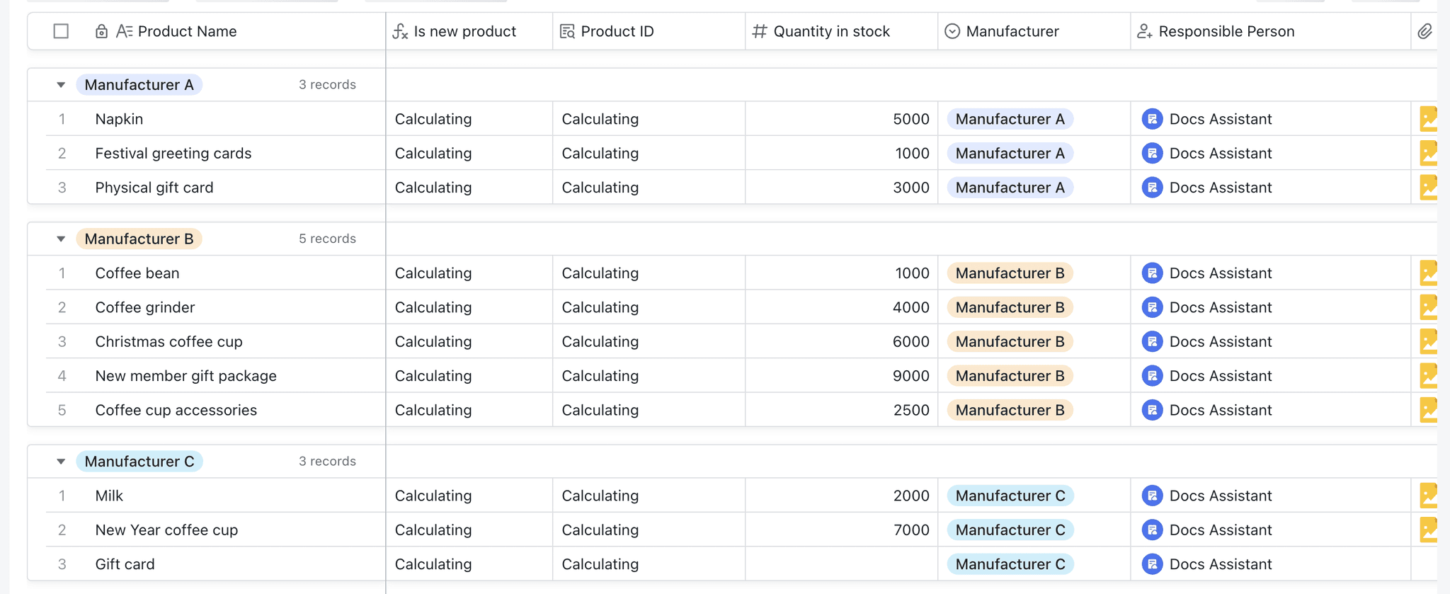 Inventory Inbound and Outbound Management Template | Lark