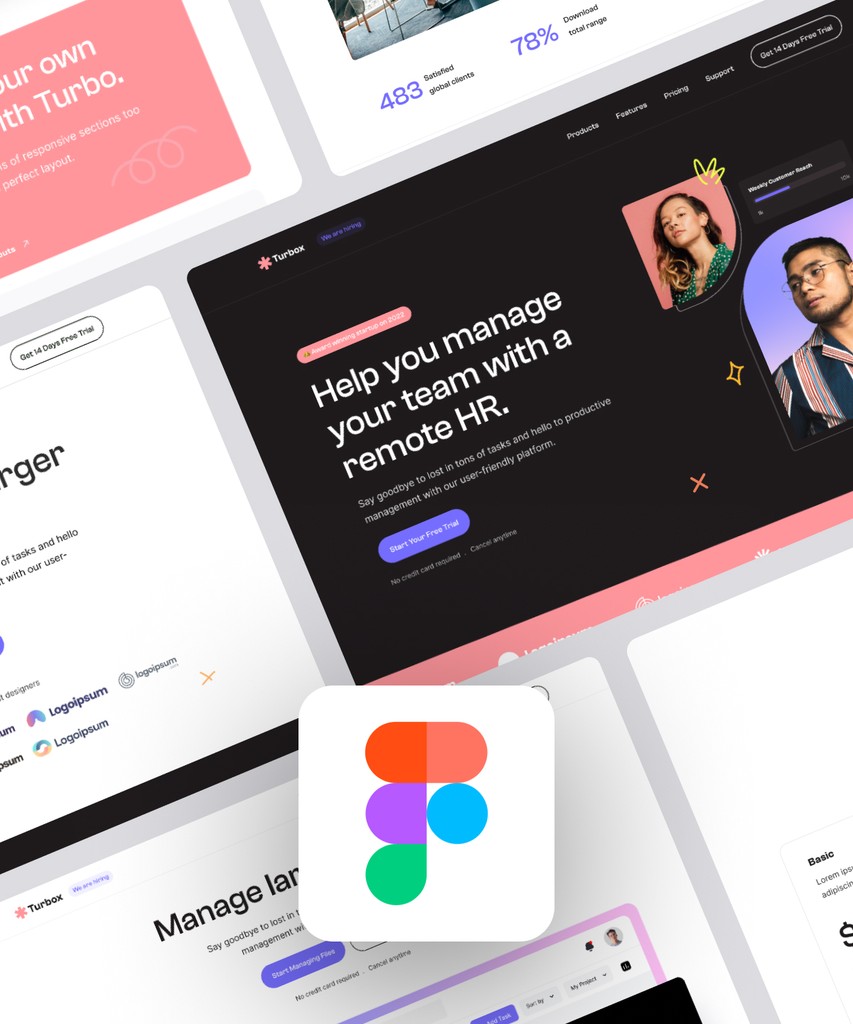150+ Figma Templates by GrayBlocks