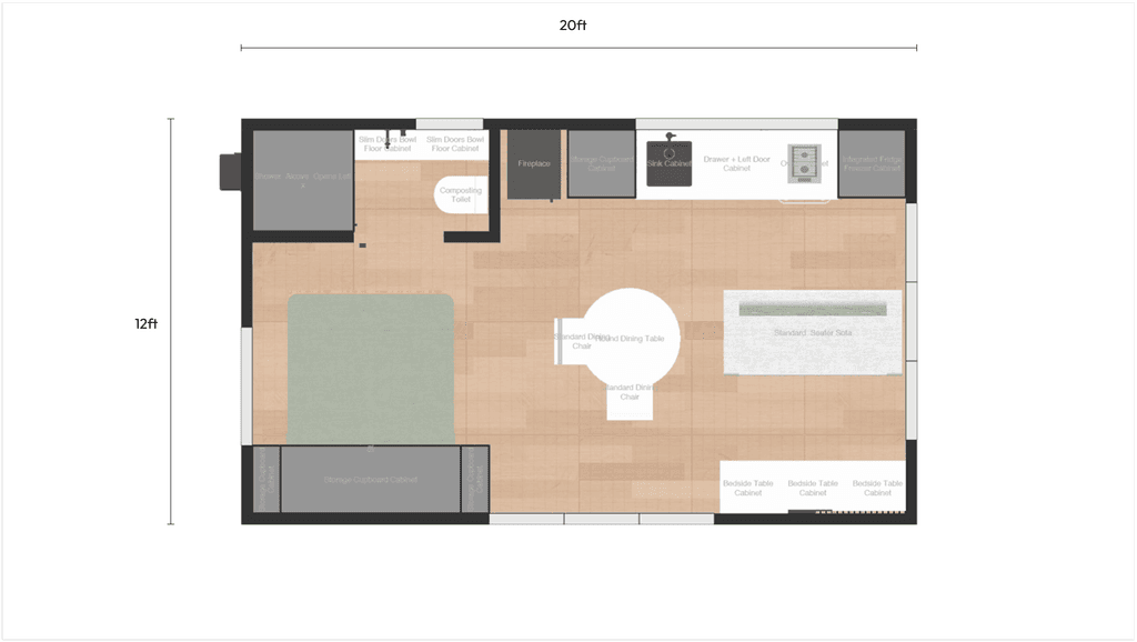 Black Barn Studio | 12x20 tiny house