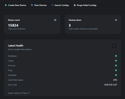 Free Backup Network Configuration Tool - rConfig V6 Core