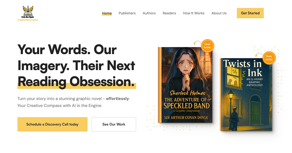 Transform Your Story Into a Stunning Graphic Novel | Ink An Epic