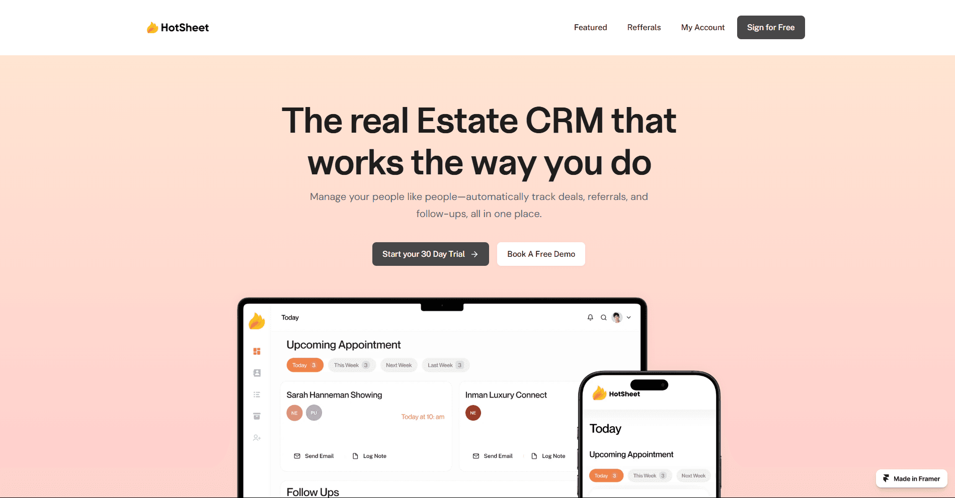 Your Free Real-estate CRM - My Hotsheet