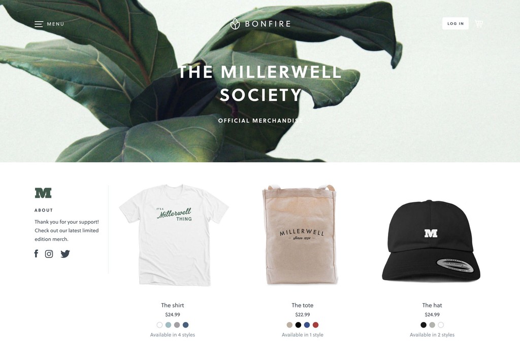 Online Merch Store | Open Your Free Merch Store | Bonfire