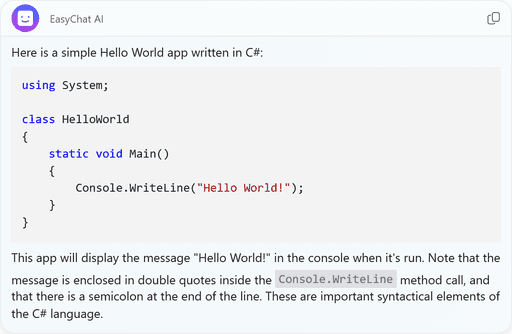 EasyChat AI - Best ChatGPT experience on Windows