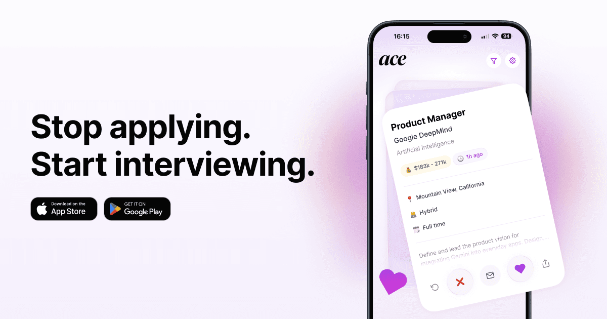 Ace - AI Job Search App | Auto-Apply with Tailored CVs