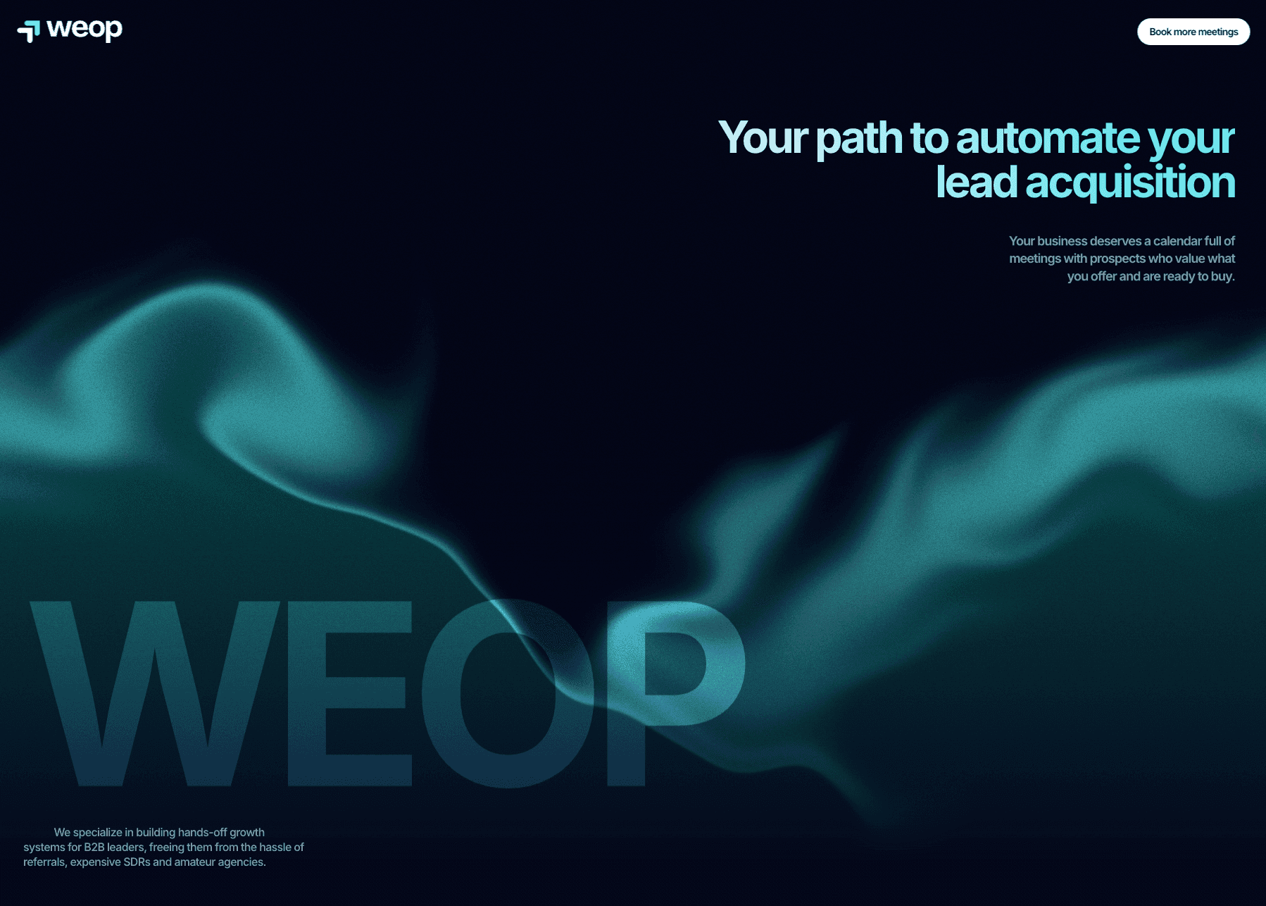 WEOP | Your path to automate your lead acquisition