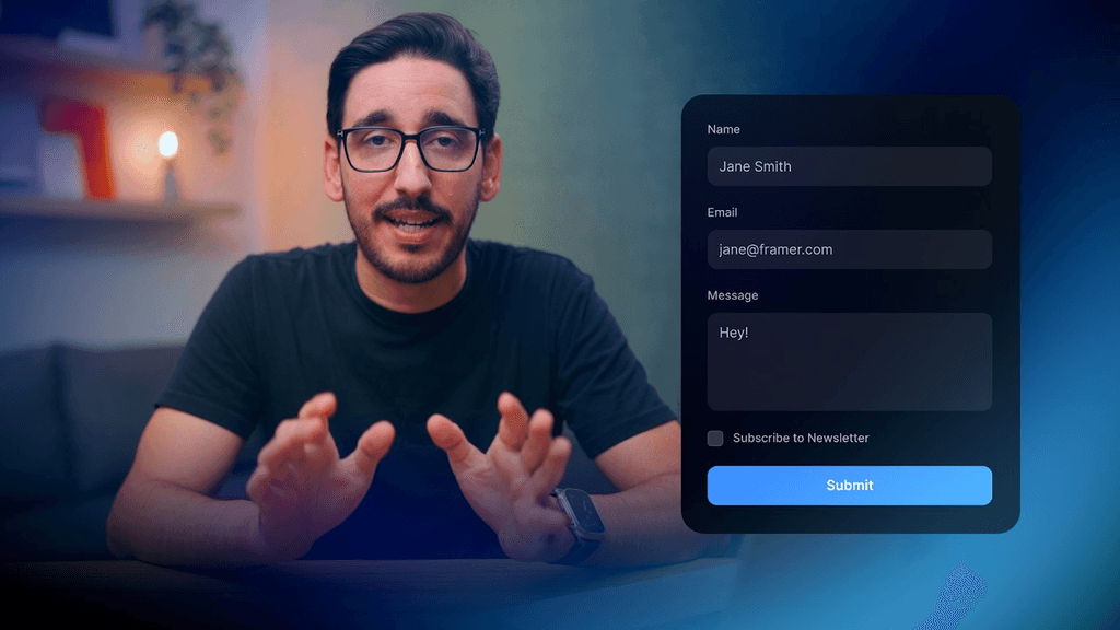 Creating your first form - Framer Academy