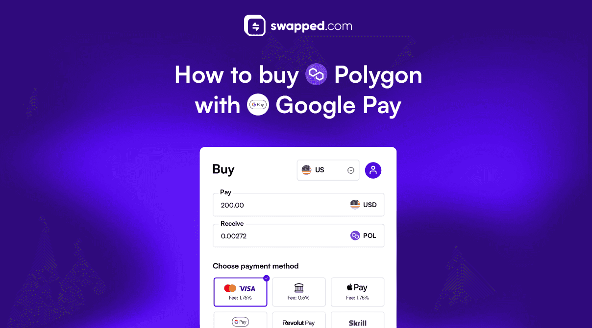 Swapped.com: How to buy Polygon (POL) with Google Pay