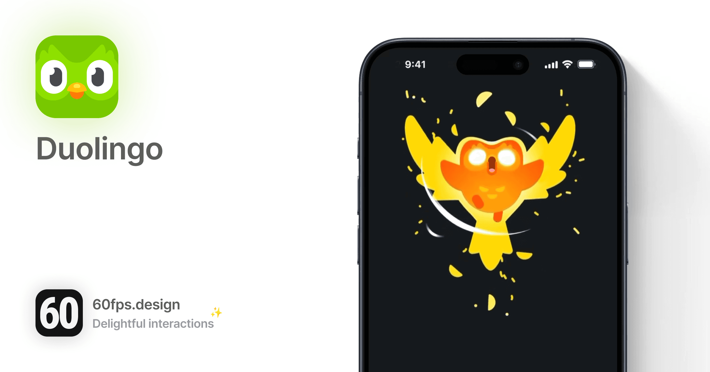 Duolingo iOS App UI/UX animation