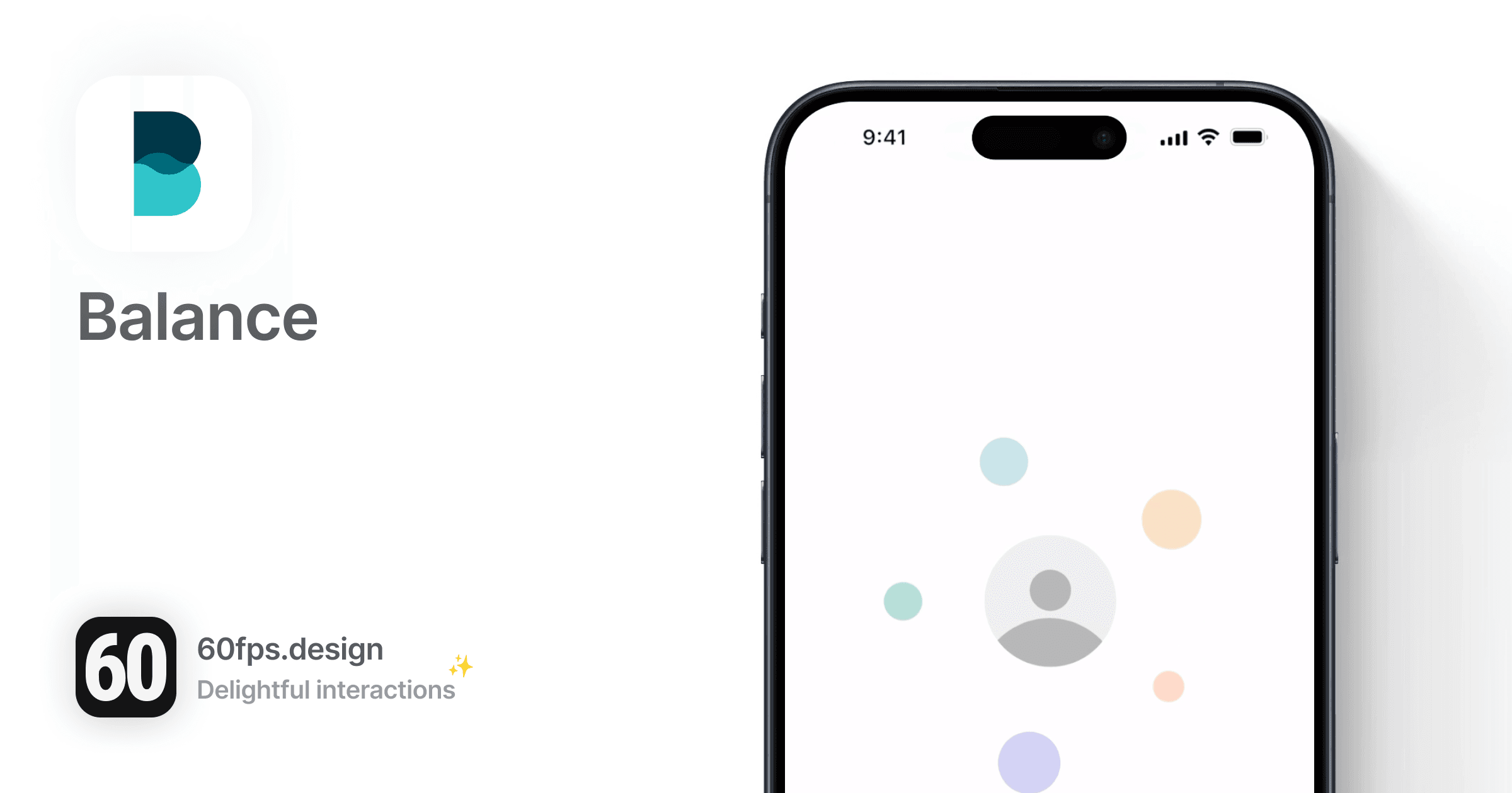 Balance iOS App UI/UX animation