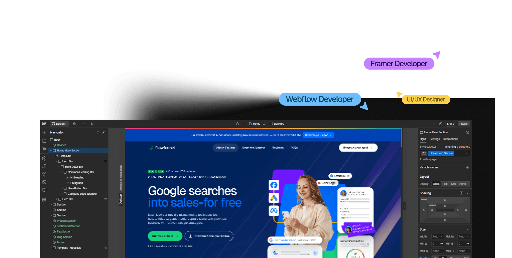 Best Webflow Templates for Agencies, SaaS & Portfolios | Flowcub