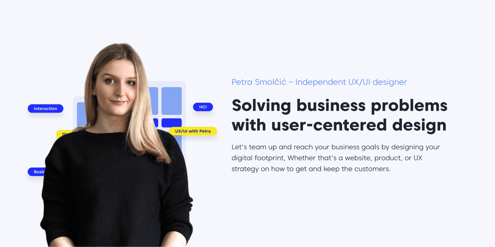 Petra Designs | Freelance UX/UI designer