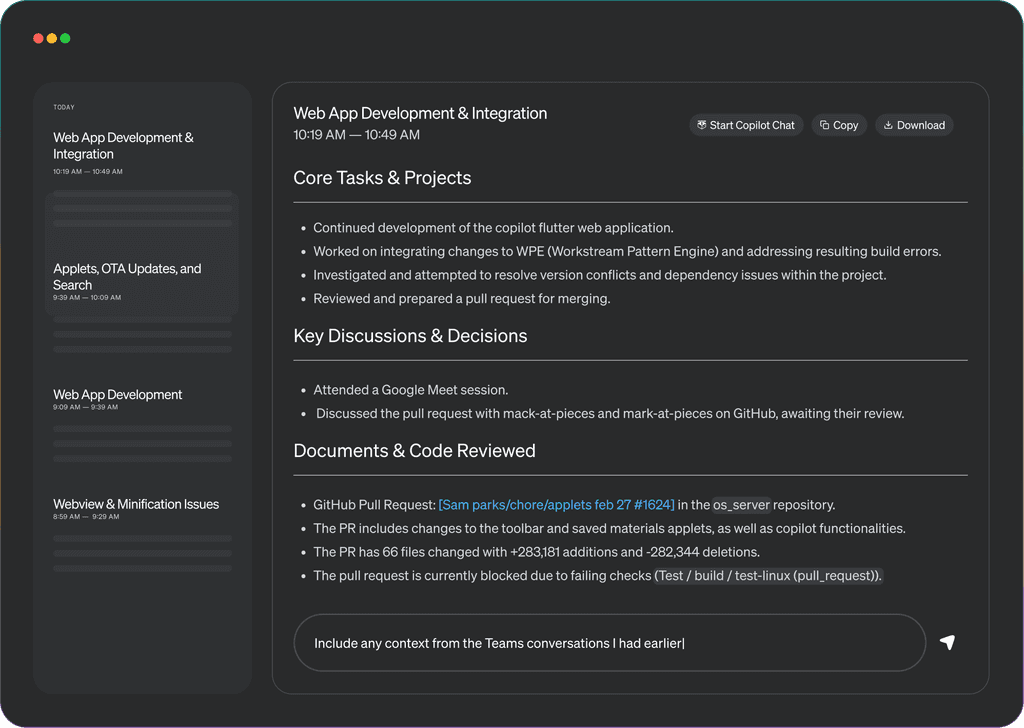 Pieces for Developers — The first AI that remembers everything you work on