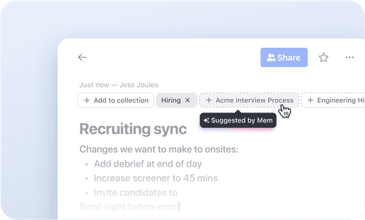 Mem – The AI Notes App That Keeps You Organized