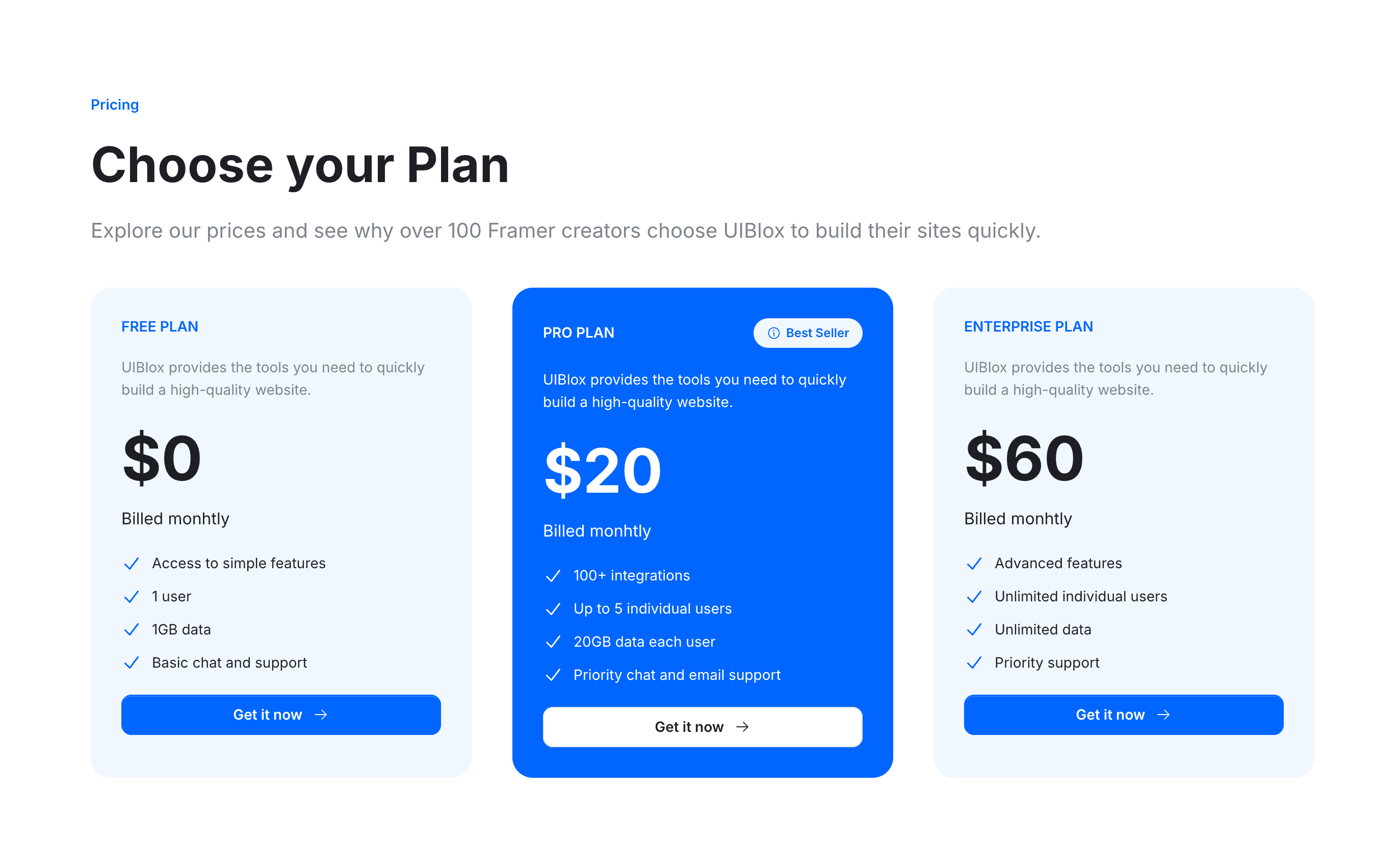Frameblox - Ultimate Framer UI Kit