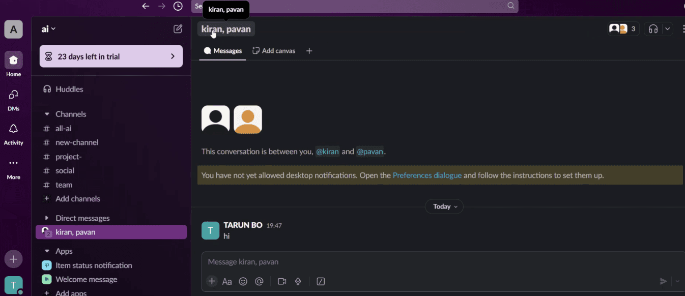 How to Create a Group Chat in Slack – Quick & Easy Guide - 1 minute video guide