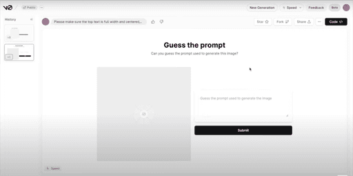 Generative Fullstack: Frontend UI with Vercel v0 and Backend with BuildShip