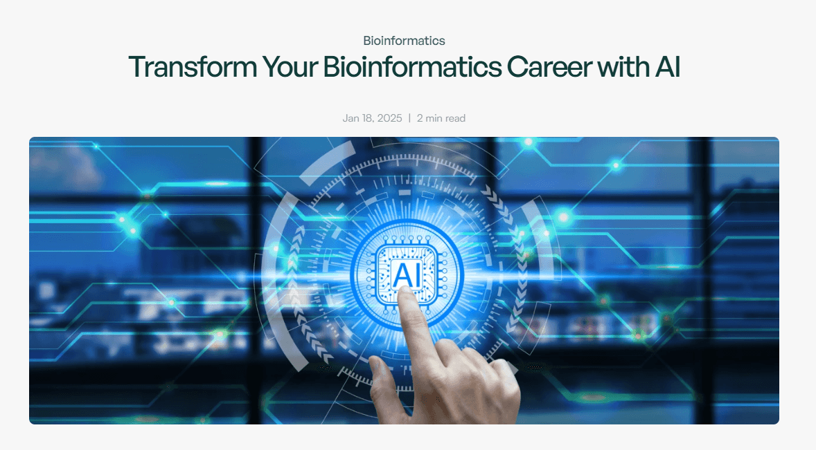 Transform Your Bioinformatics Career with AI - Bversity
