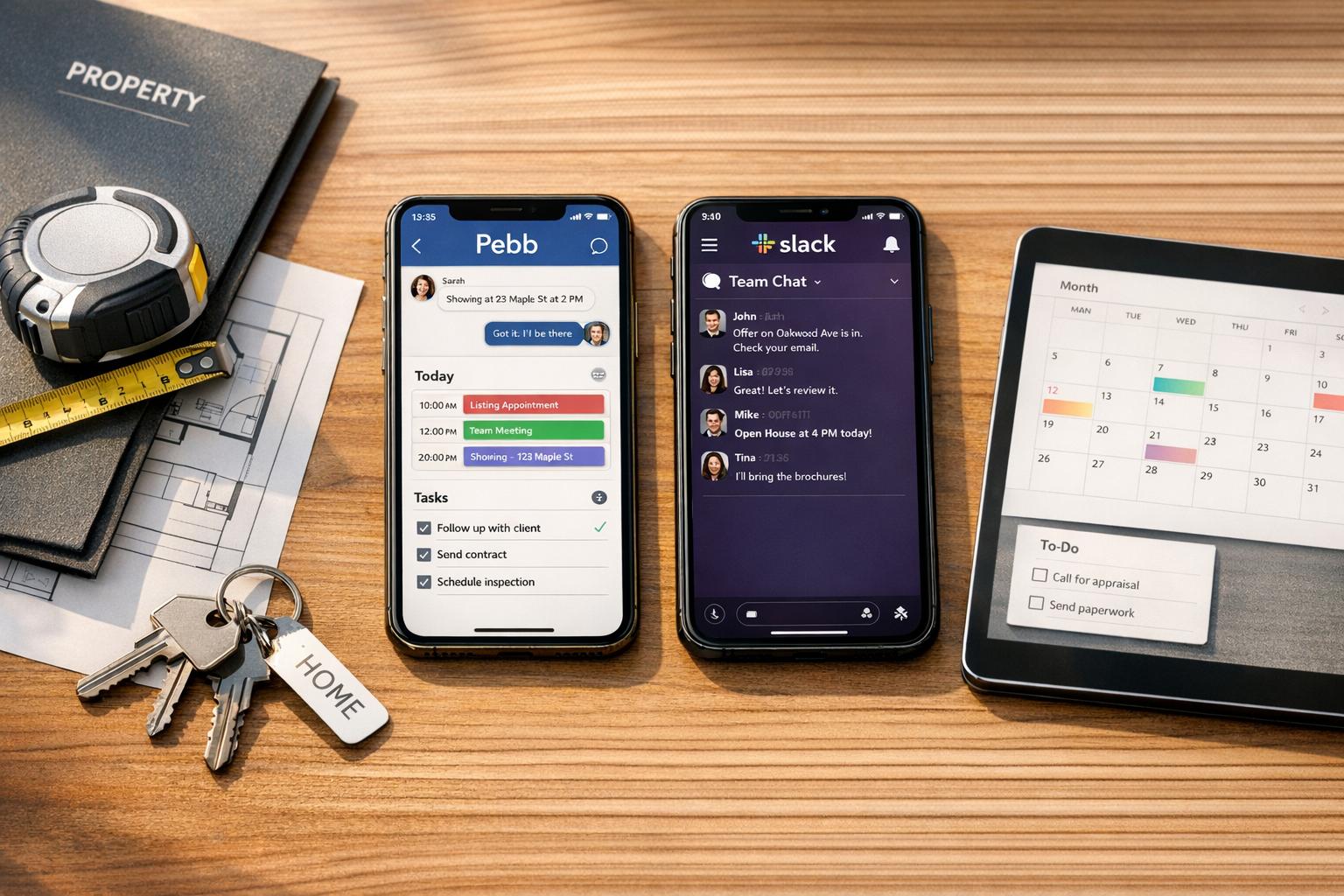 Pebb vs. Slack: The Best Communication App for Real Estate Teams