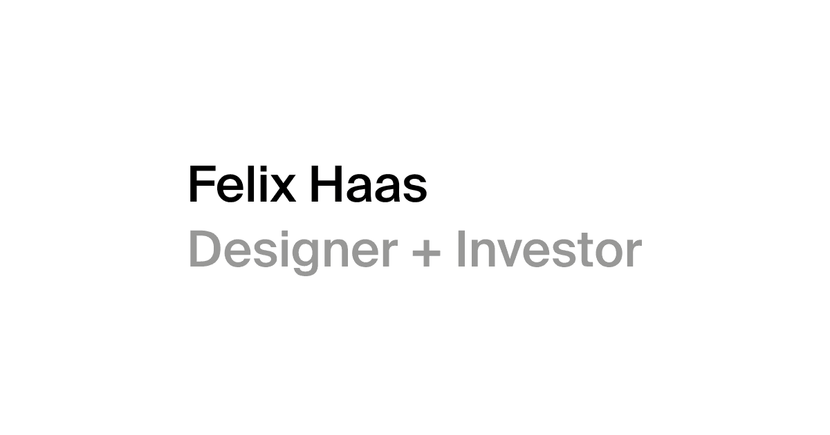 Felix Haas Design + Investments