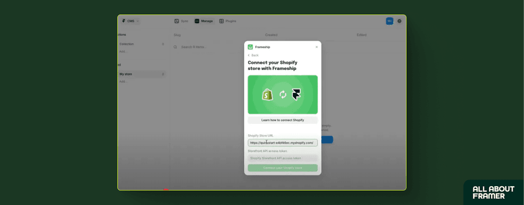 How to Connect Shopify to Framer in 10 Minutes (2026) - All About Framer