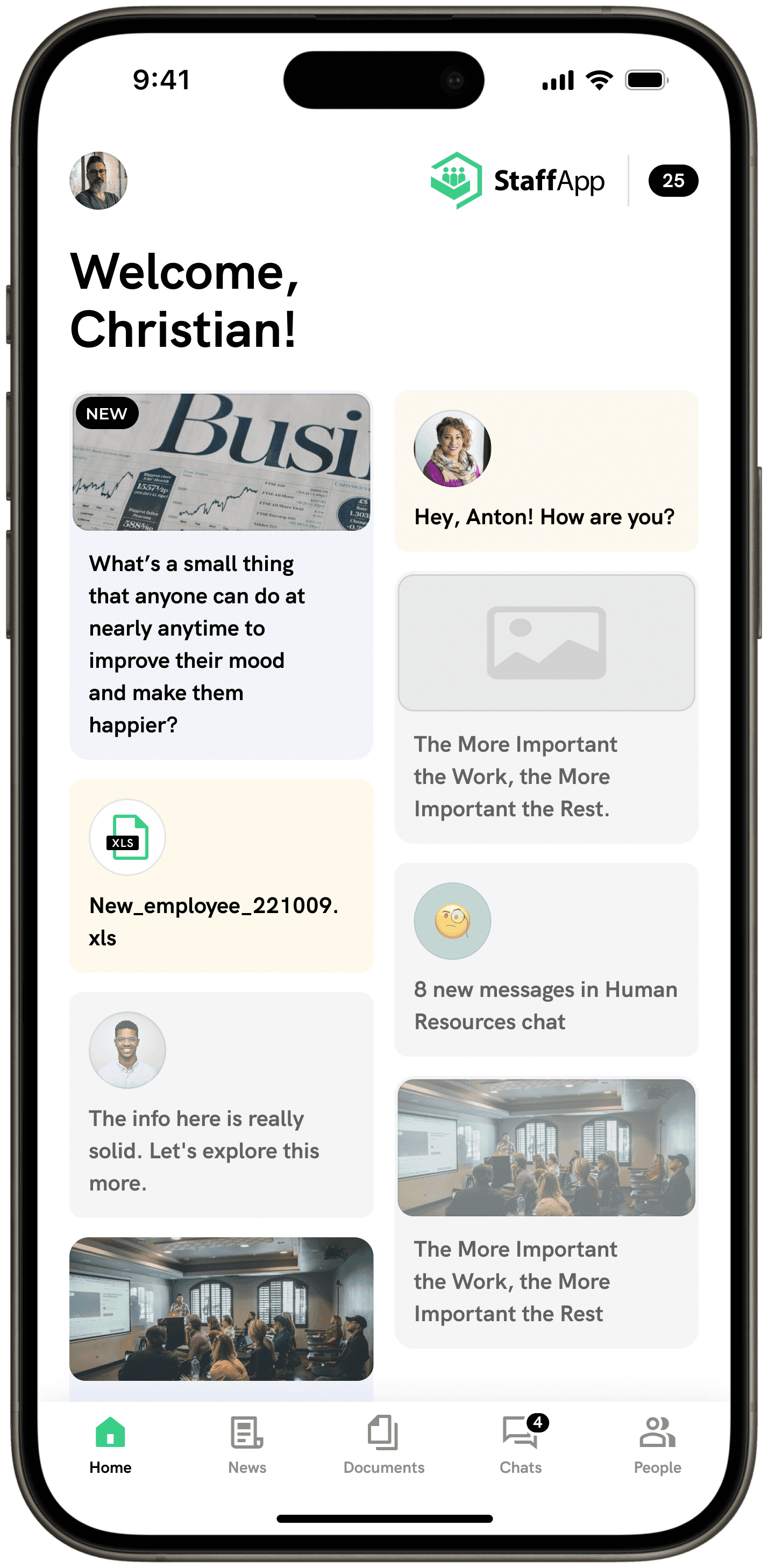 StaffApp - Die einfachste Mitarbeiterapp
