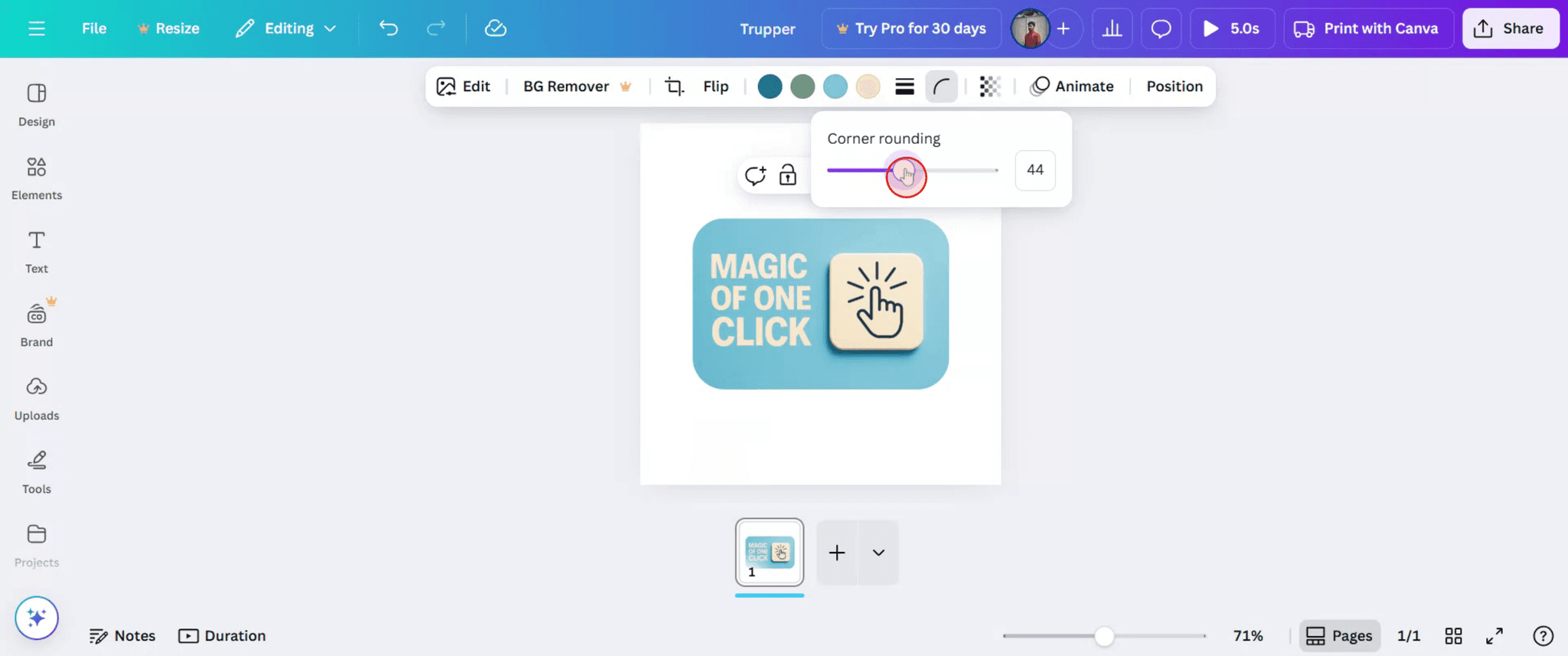 How to Round Corners in Canva - 1 minute video guide