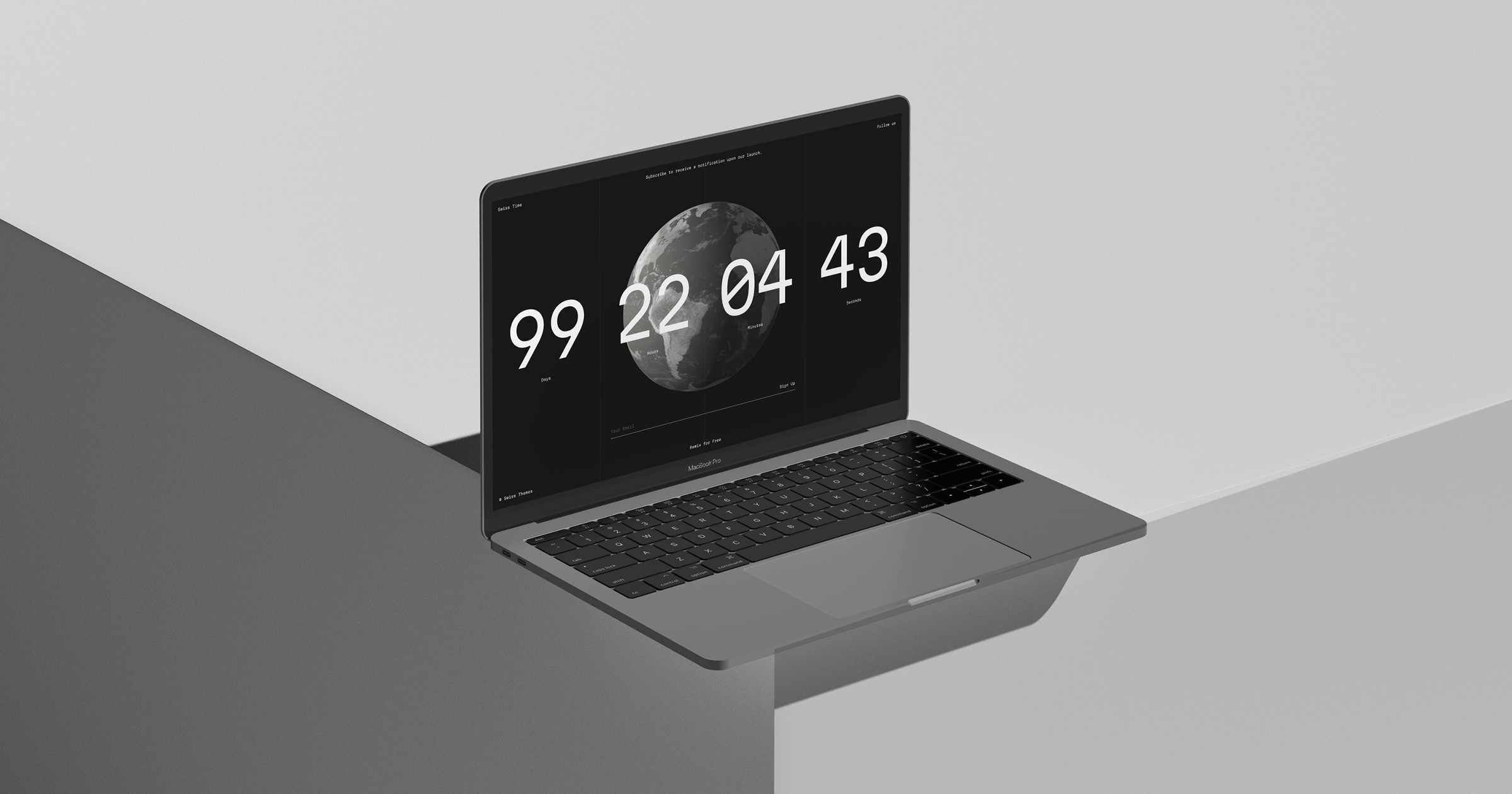 Swiss Time – Countdown Launch Page