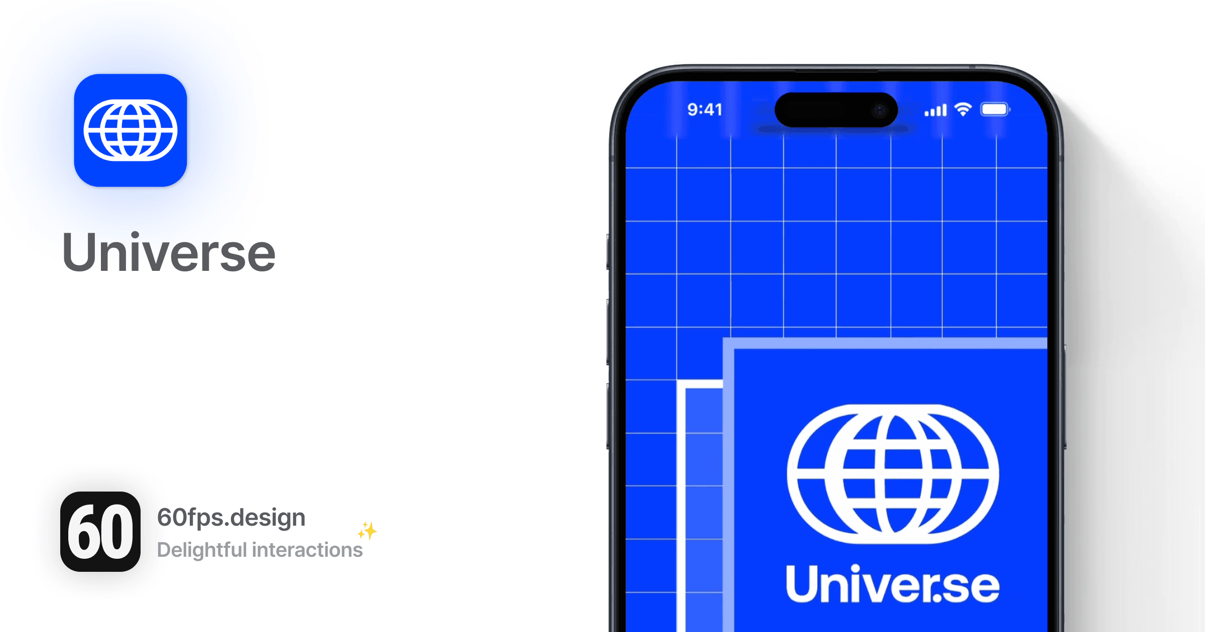 Universe iOS App UI/UX animation