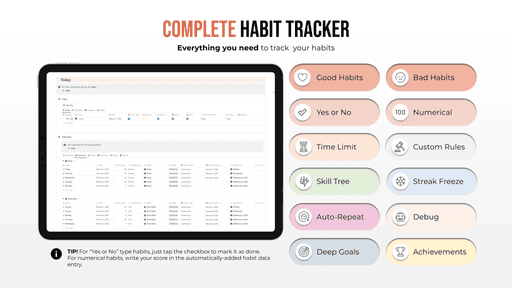 20 Best Notion Habit Trackers for 2025 (Paid & Free)