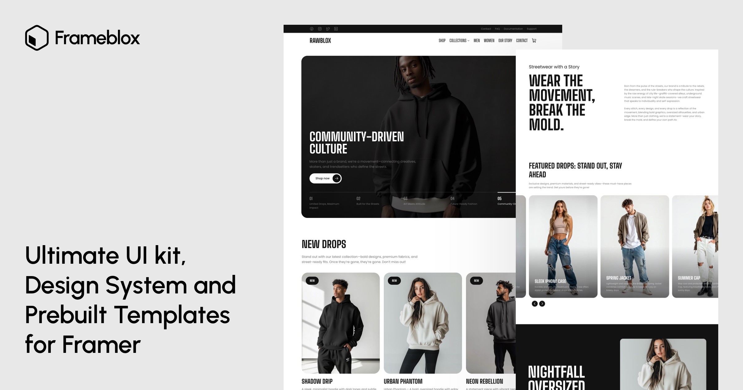 Landing Page Template 04 - Framer Page Website Template - Frameblox