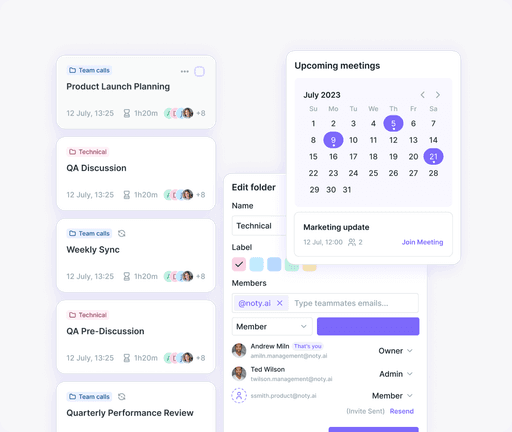Noty.ai - Meeting AI Assistant getting work done