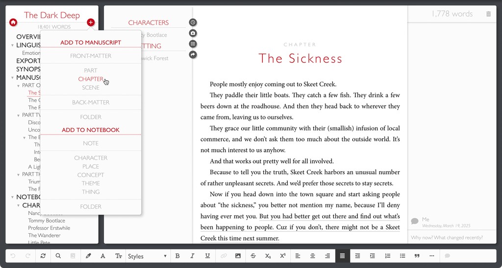 Shaxpir: Software for Storytellers