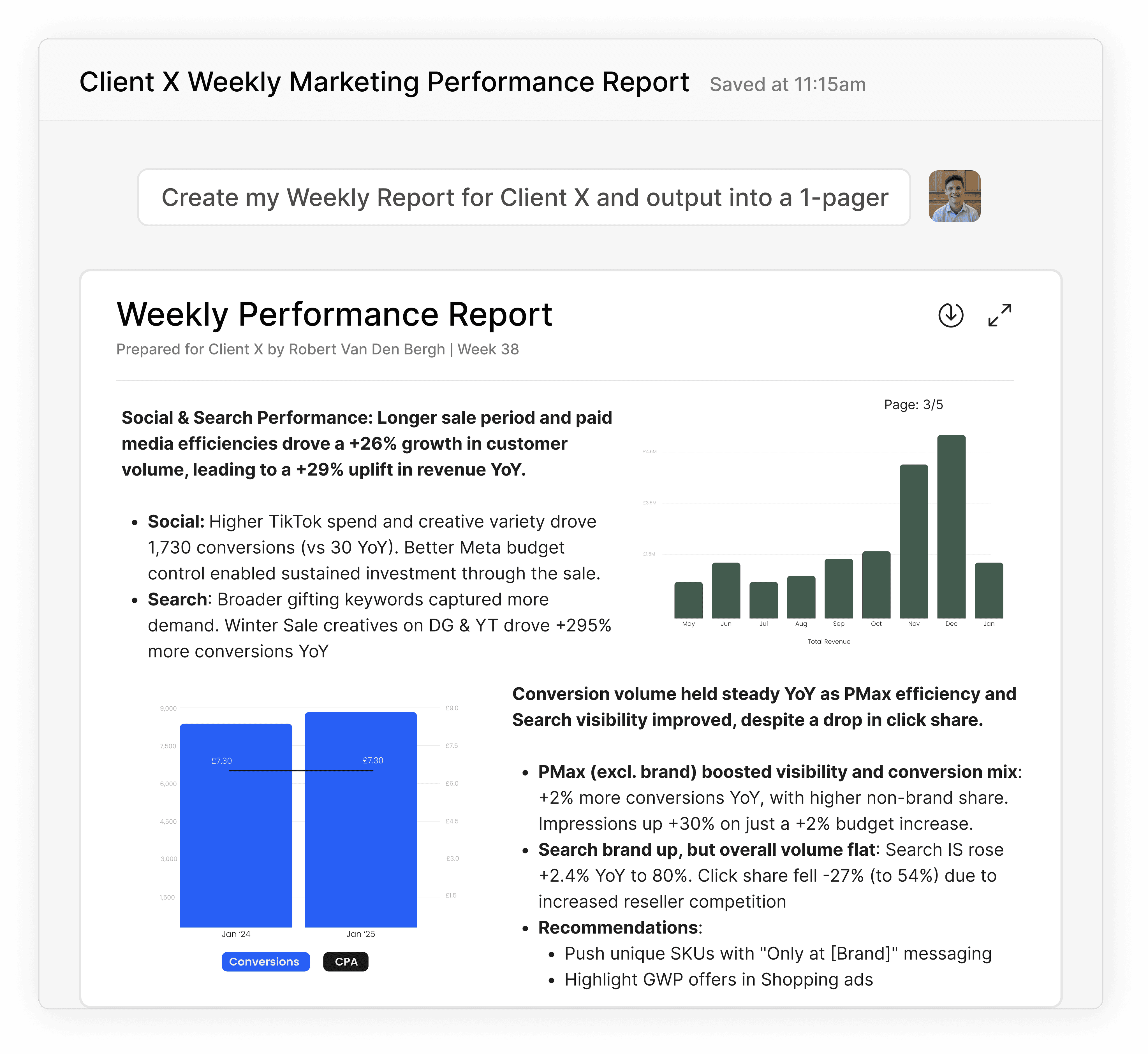 Fluent | Automated client reporting