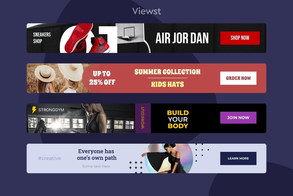 728x90 Banner Templates from Viewst — Viewst