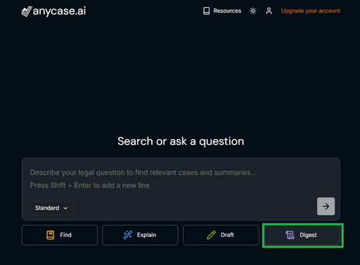 How to create case digests using Anycase.ai - Anycase.ai